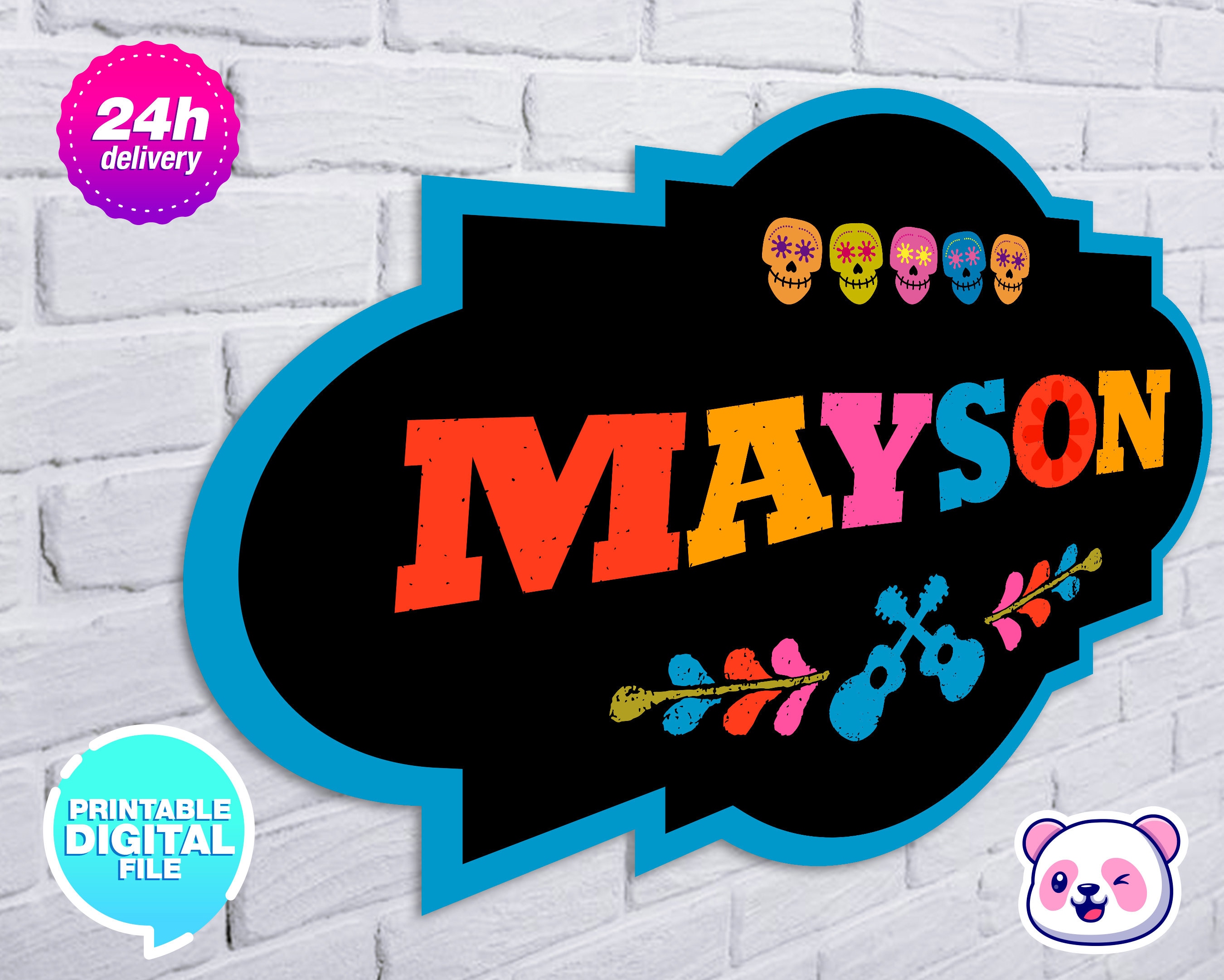 Coco Custom Logo With Name and Age - Etsy