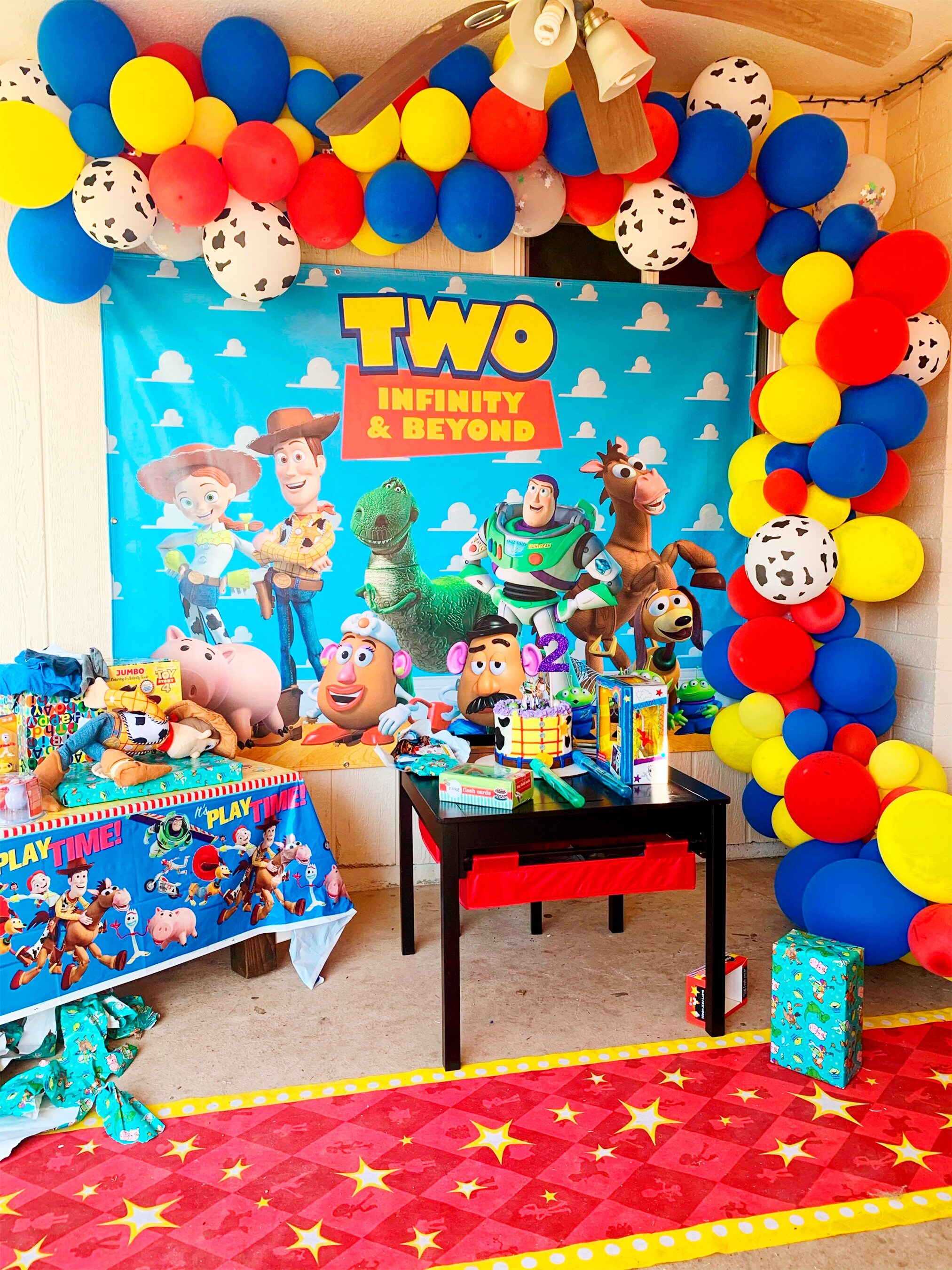 Toy Story Backdrop With Name and Age - Etsy