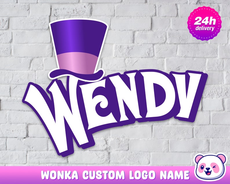 Wonka Custom Logo With Name - Etsy