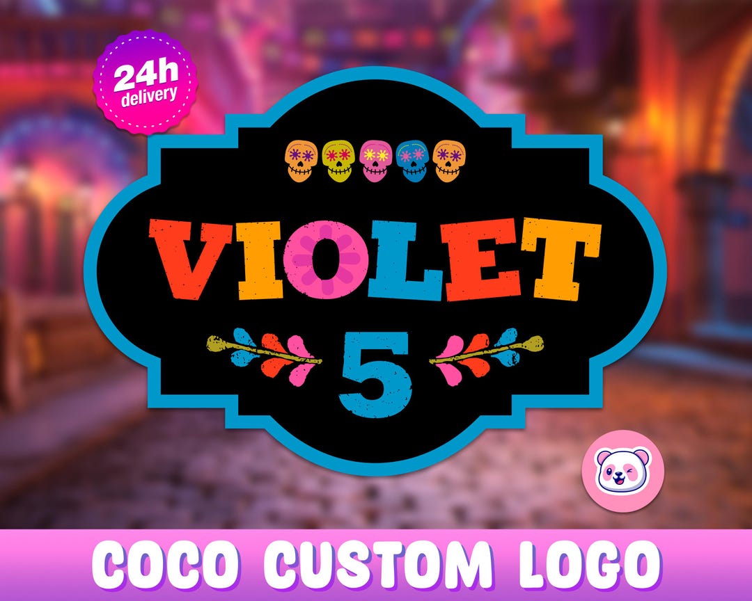 Coco Custom Logo With Name and Age - Etsy