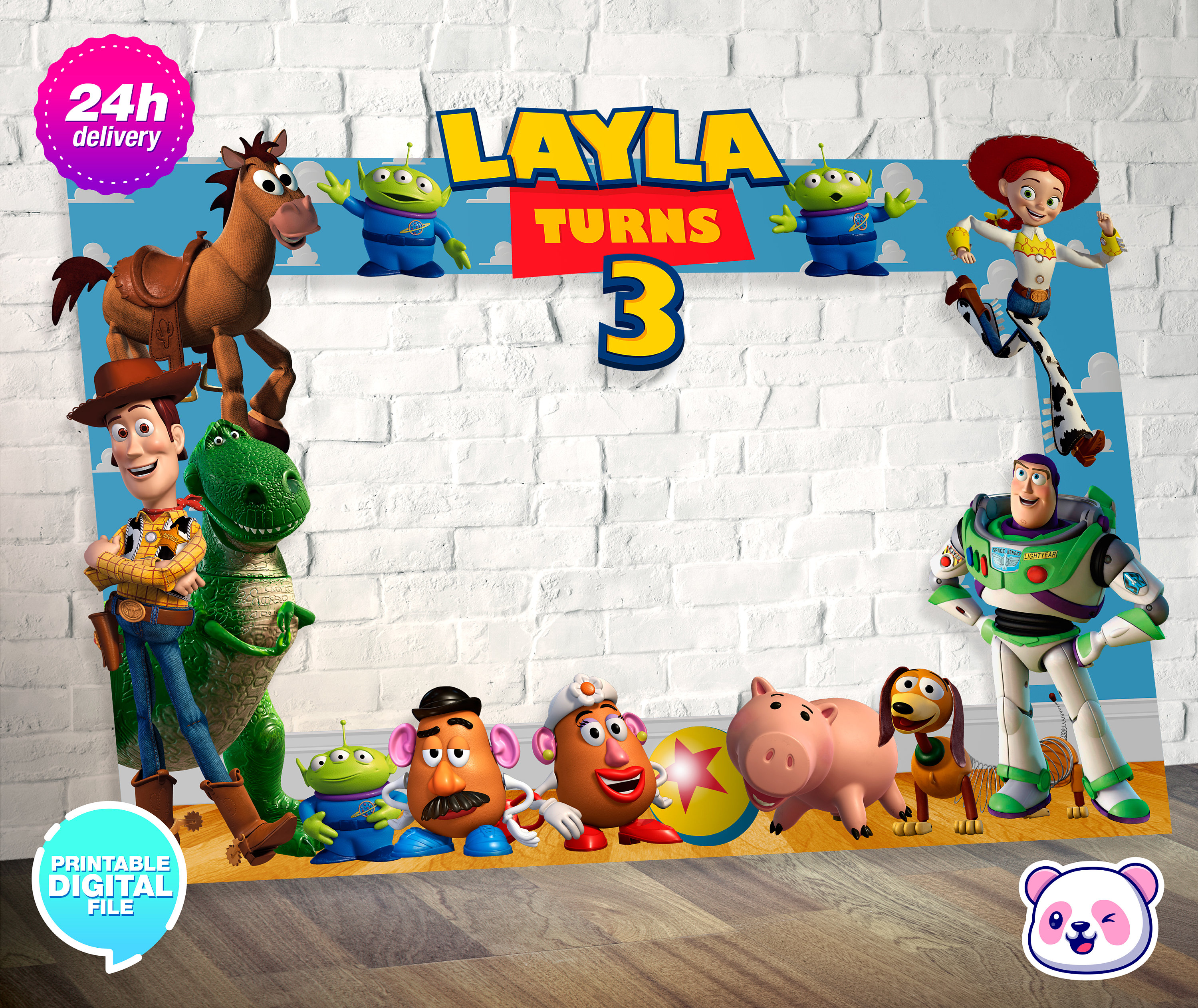 Toy Story Photo Booth With Name and Age - Etsy