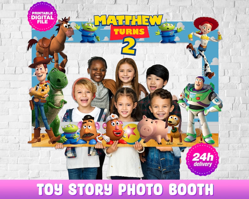 Toy Story Photo Booth With Name and Age - Etsy