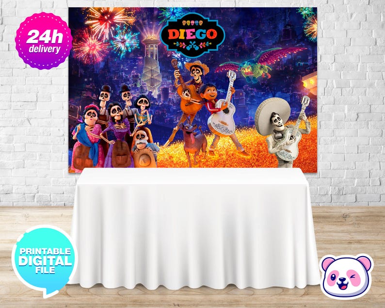 Coco Backdrop With Name and Age - Etsy