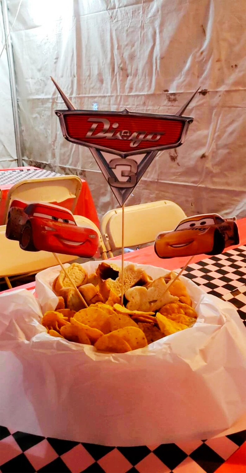 Cars Custom Logo With Name and Age - Etsy