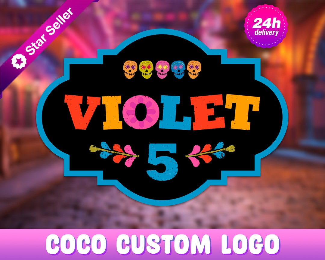 Coco Custom Logo With Name and Age - Etsy