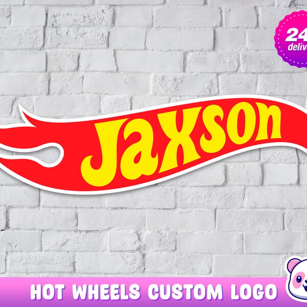 Hot Wheels Name - Etsy