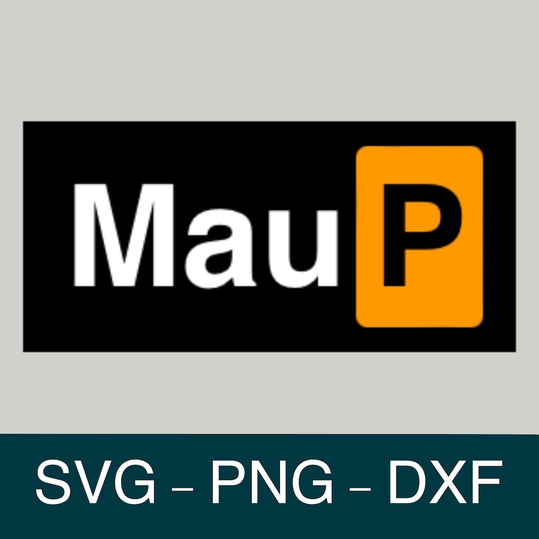 Mau P Logo SVG, Maup Logo SVG, Mau P Logo Layered Cricut File, MAU P ...