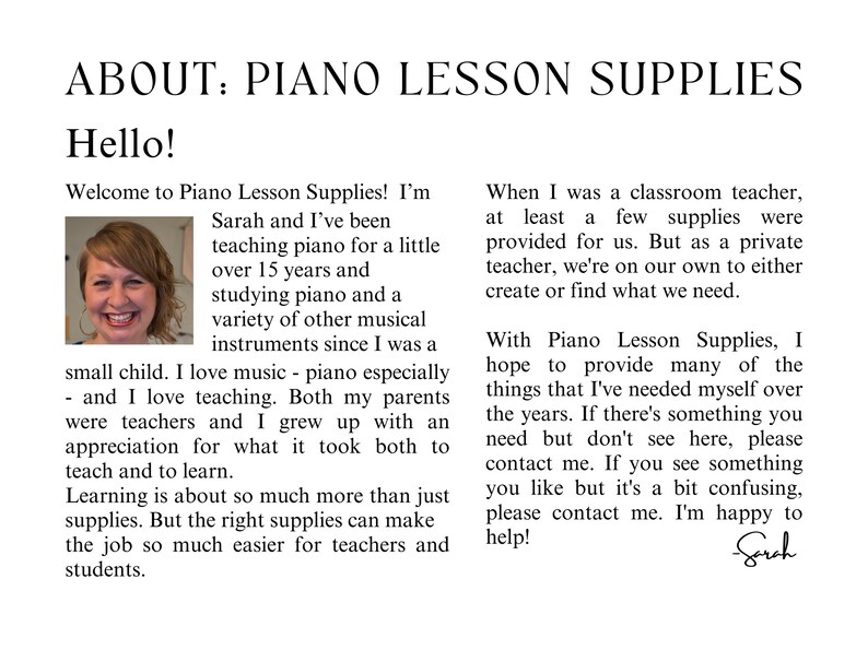 Kids' Music Education Poster Set - Fun Piano Print, Motivational Wall ...