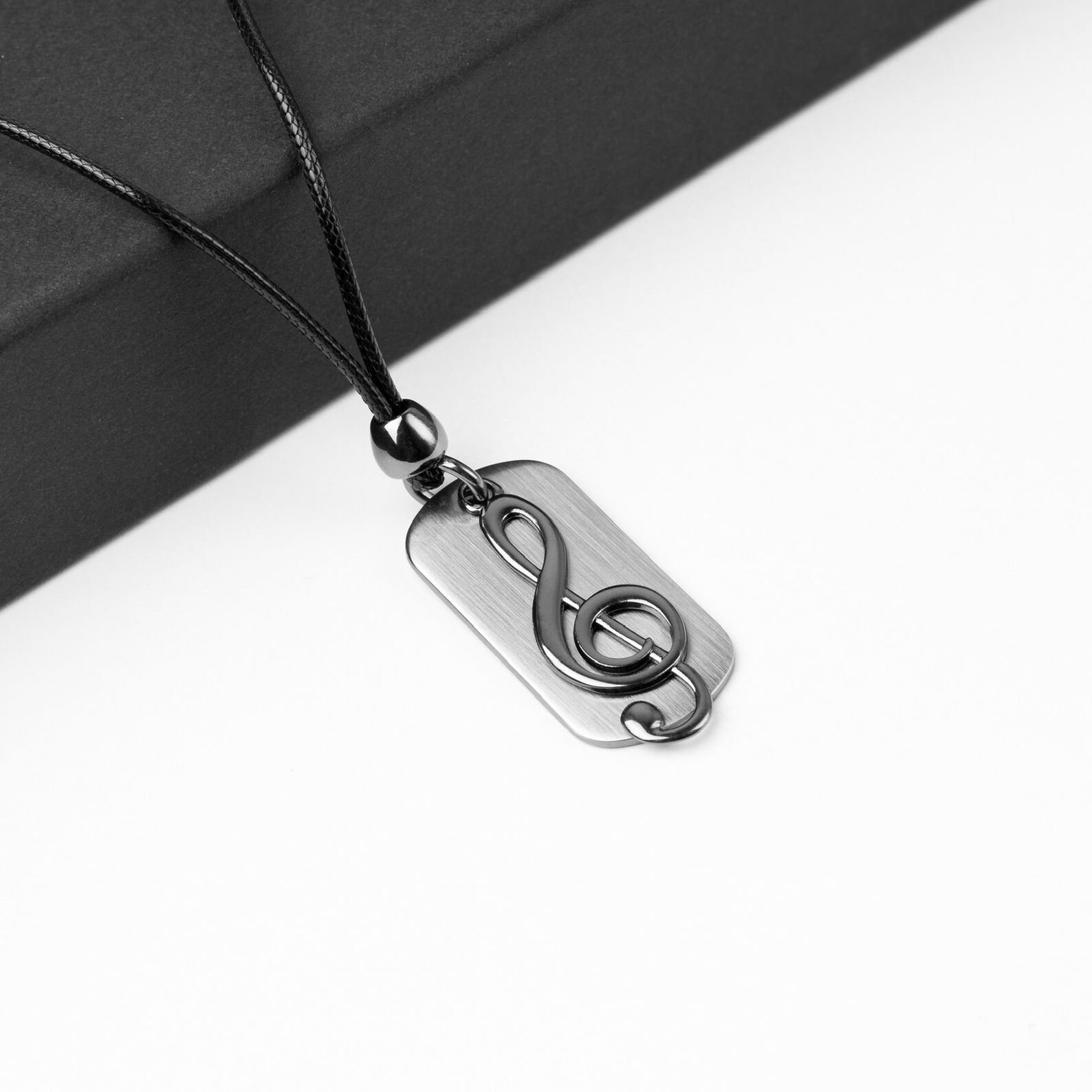 Headphone Pendant Black Minimalist Necklace Cord With Pendant -gift for ...