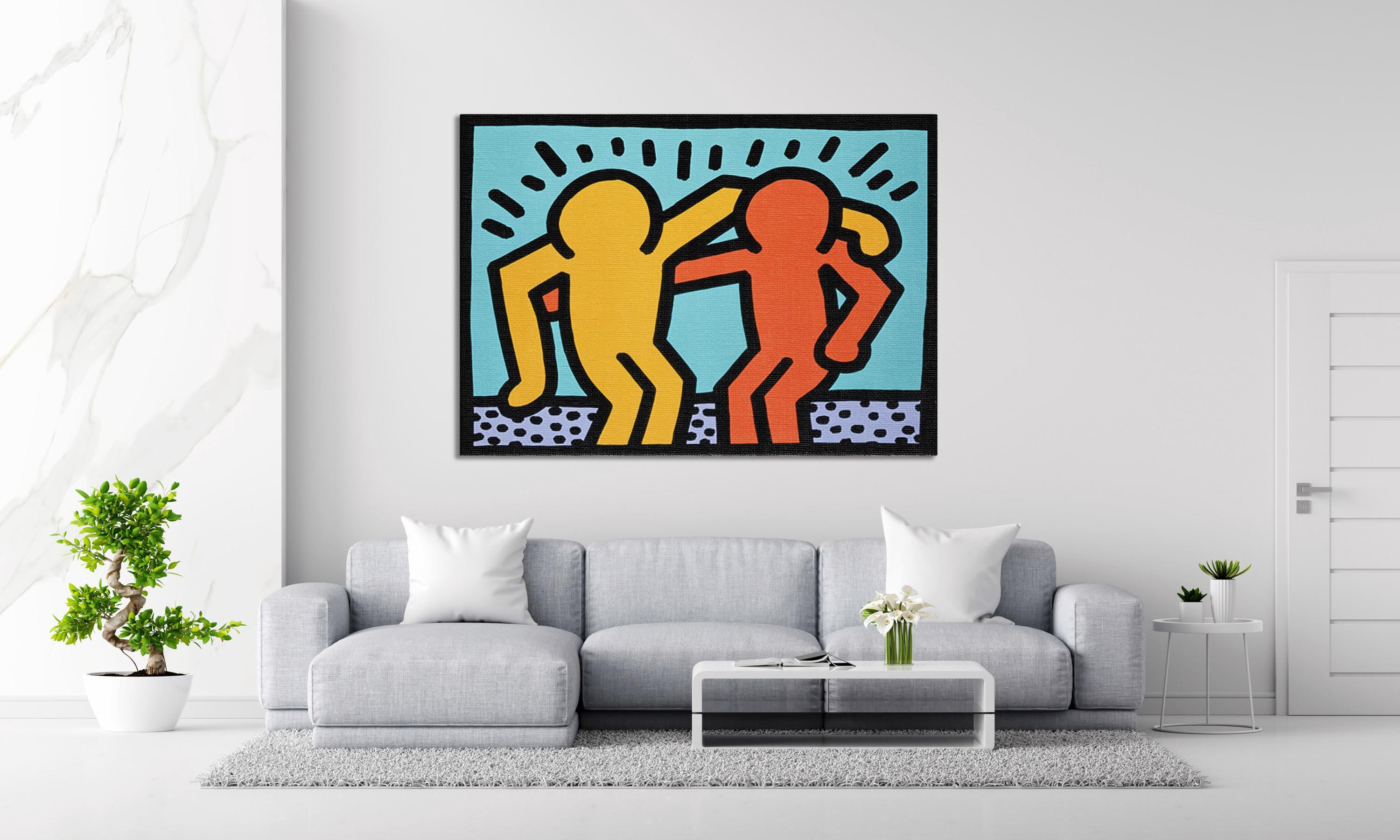Keith Haring Best Buddies, 3D Printed Wall Art, Keith Haring Art, Wall ...