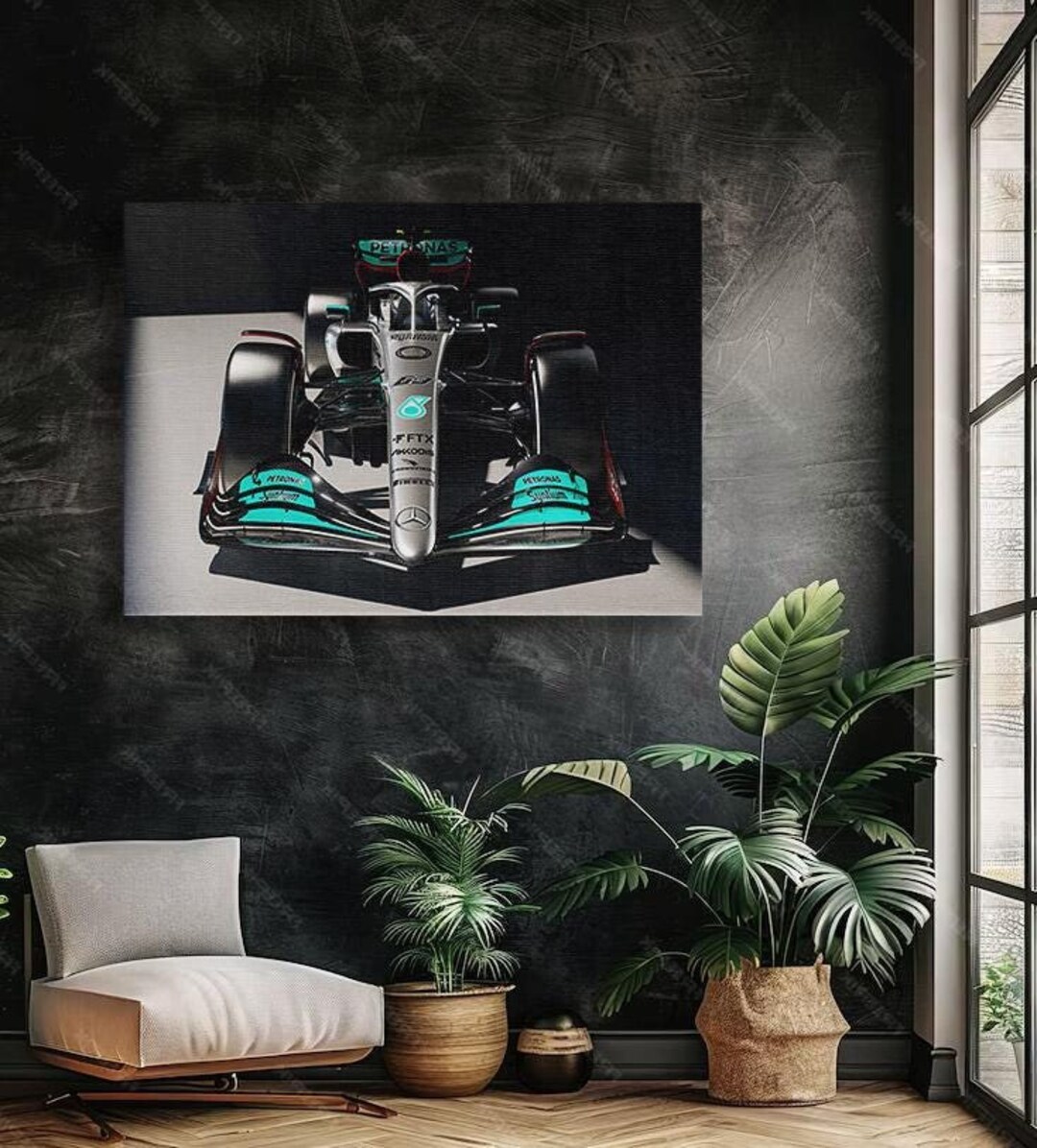 Formula 1 Wall Decor, Lewis Hamilton Lover Gift, Formula 1 Canvas Print ...