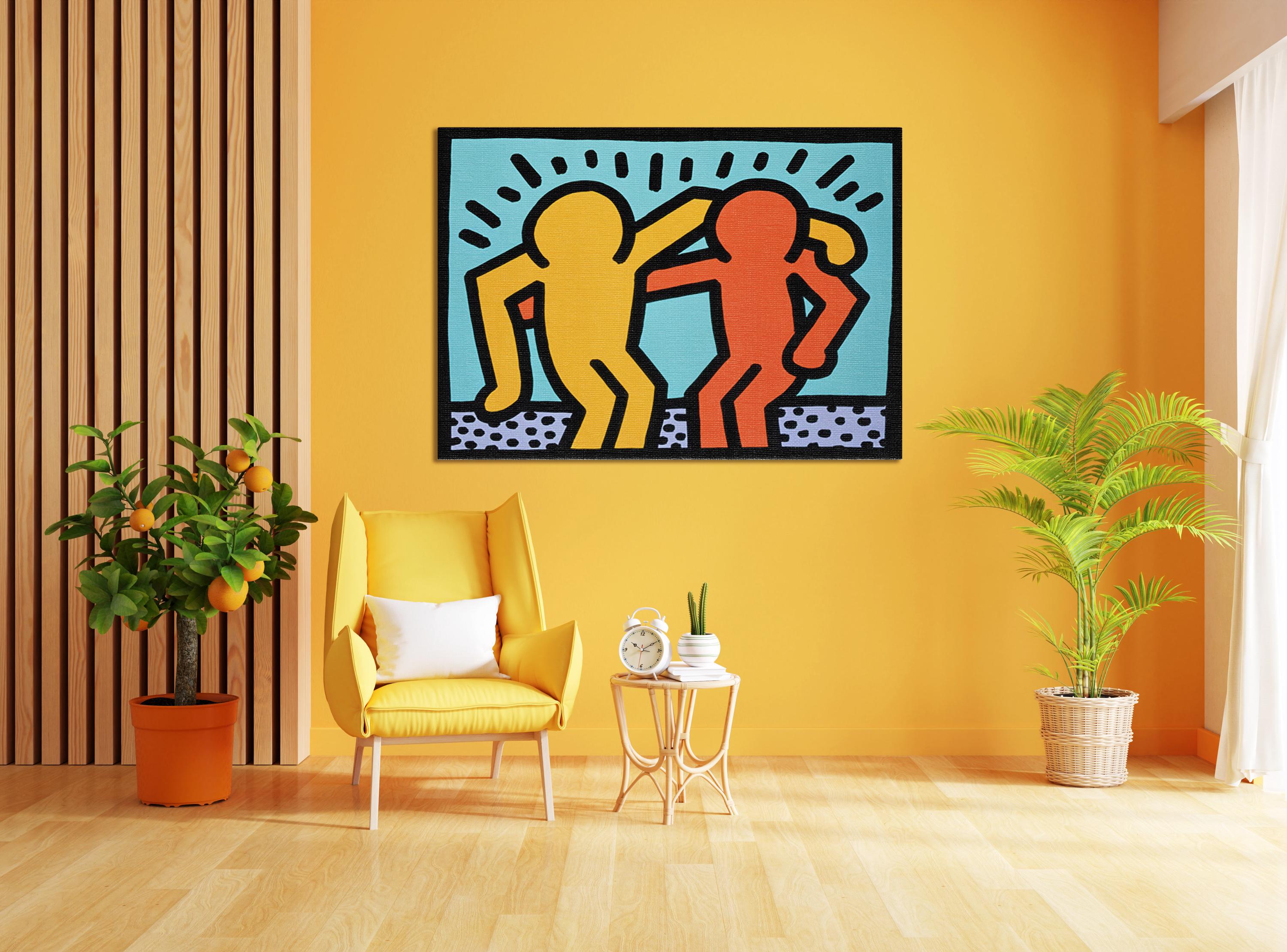 Keith Haring Best Buddies, 3D Printed Wall Art, Keith Haring Art, Wall ...