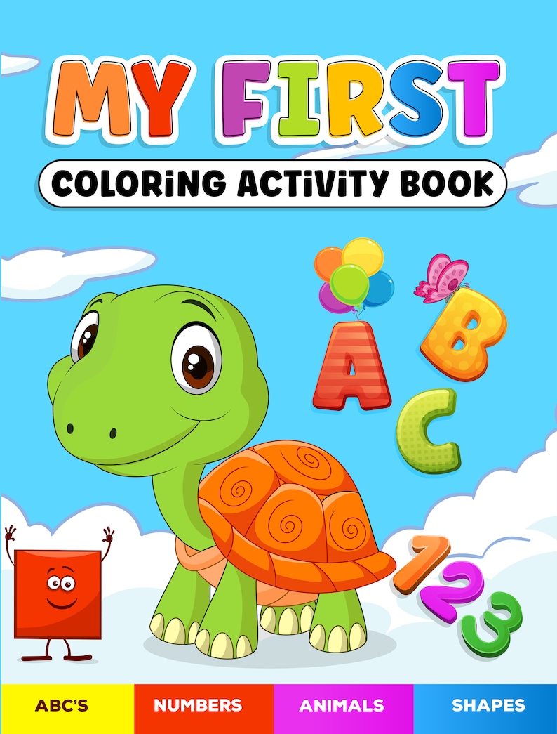 Digital Download - My First JUMBO Coloring Activity Book: Coloring Book ...