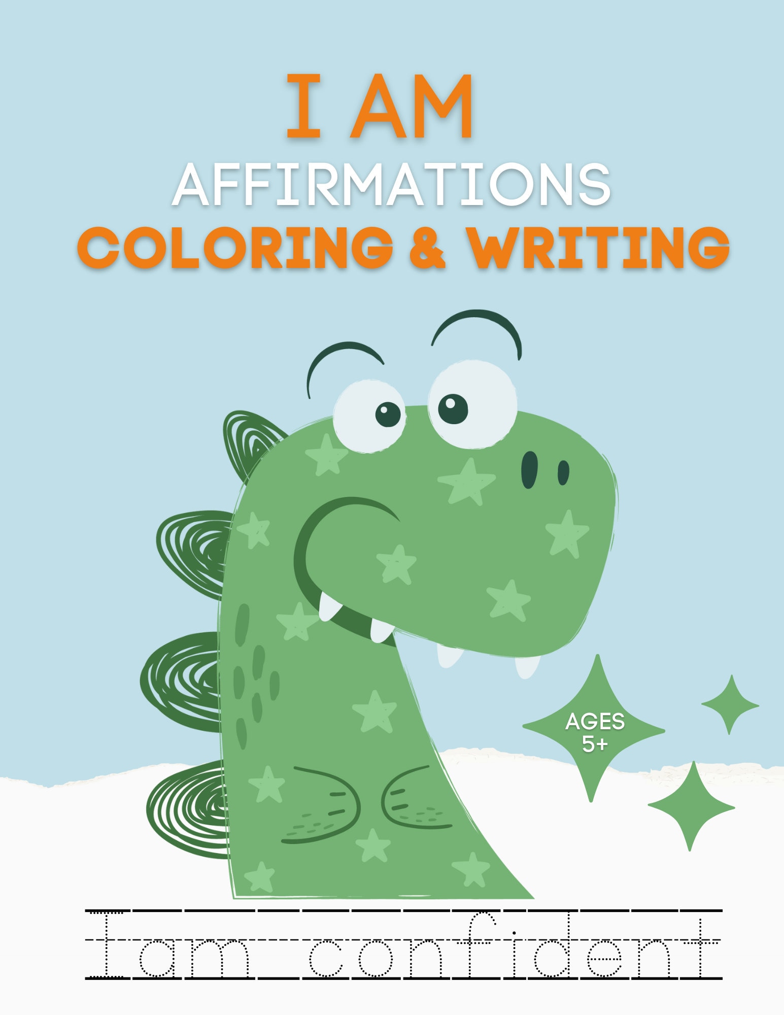 Dinosaur Kids Affirmation Worksheets - Digital Download - Etsy