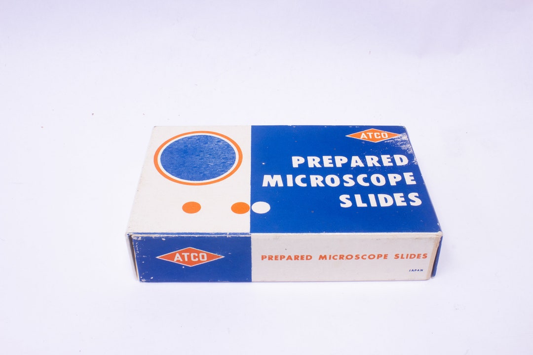 Vintage ATCO Prepared Microscope Slides No. 1382-B Bacteria - Etsy