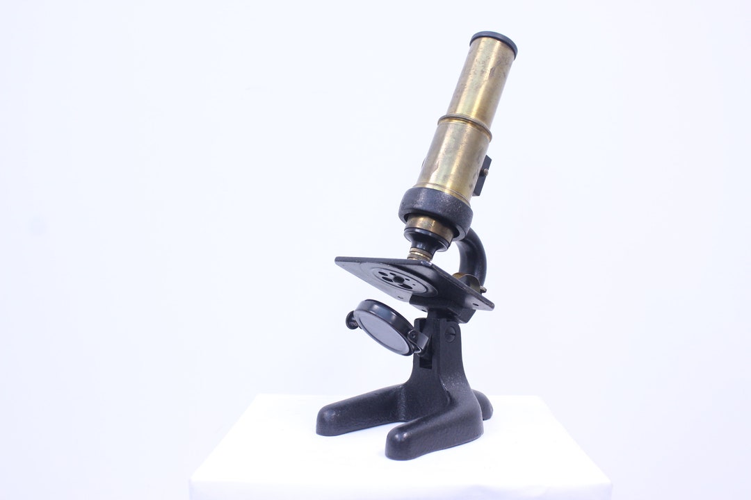 ATCO Antique Brass Microscope - Etsy