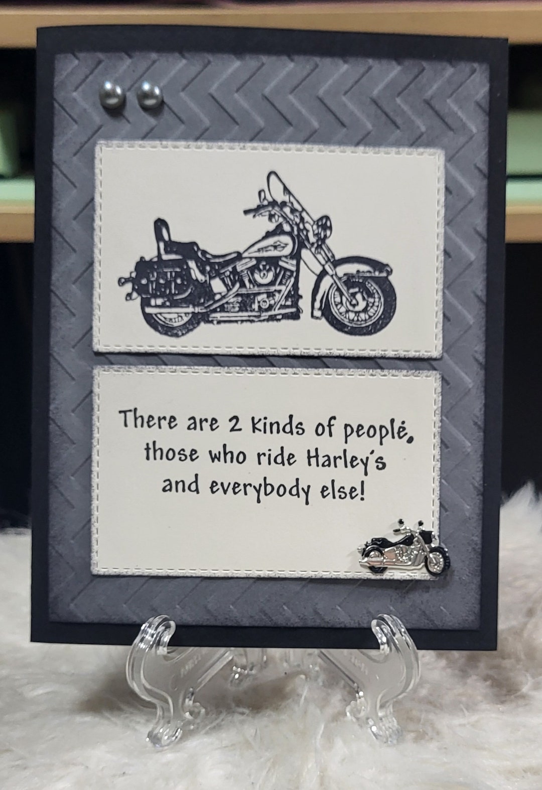 Harley Davidson Card, Harley Davidson Handmade Card, Motorcycle Card ...