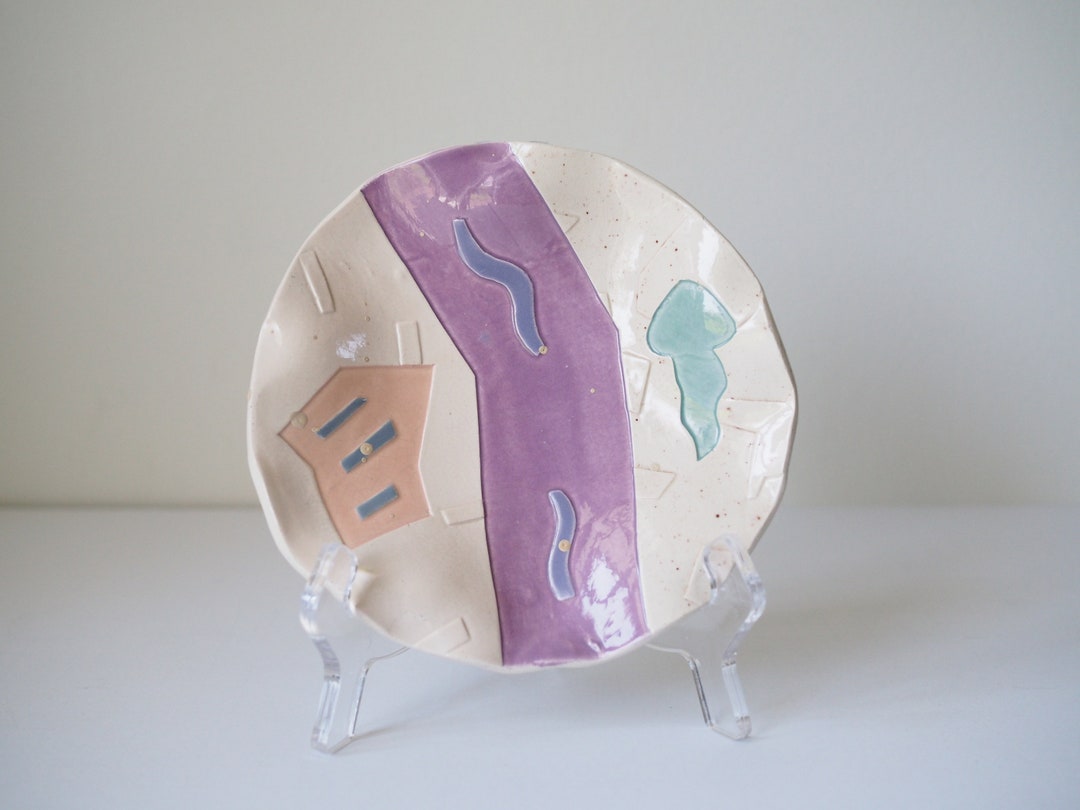 Vintage 90s Postmodern Barbara Demery Studio Pottery - Etsy