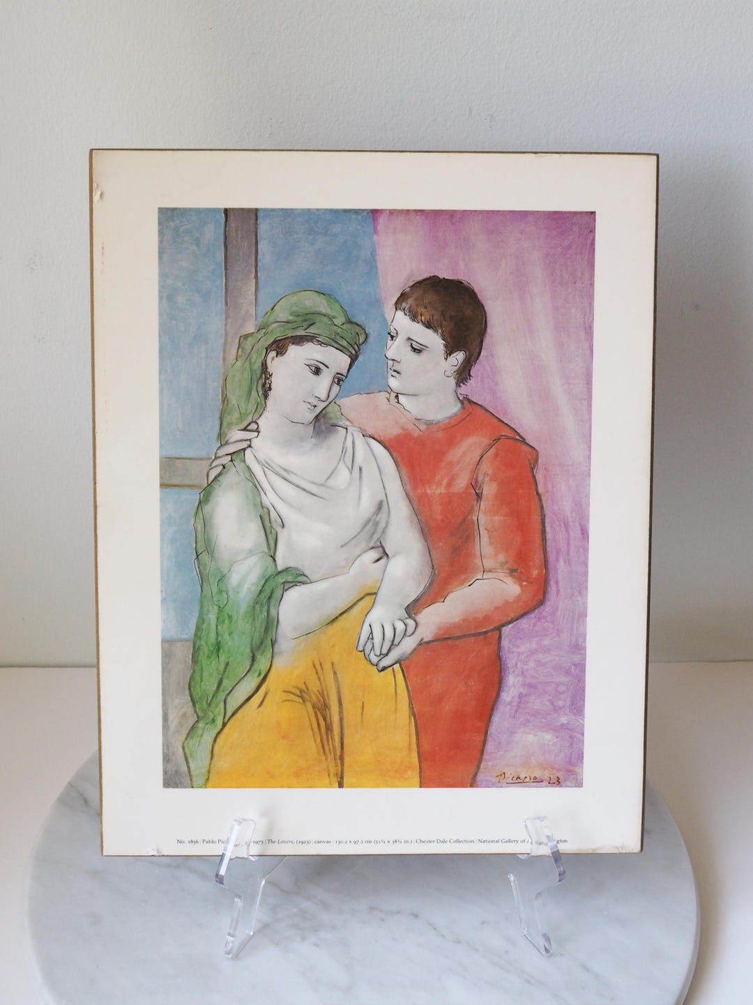 Vintage Print by Pablo Picasso - "the Lovers" - 1923 - Etsy