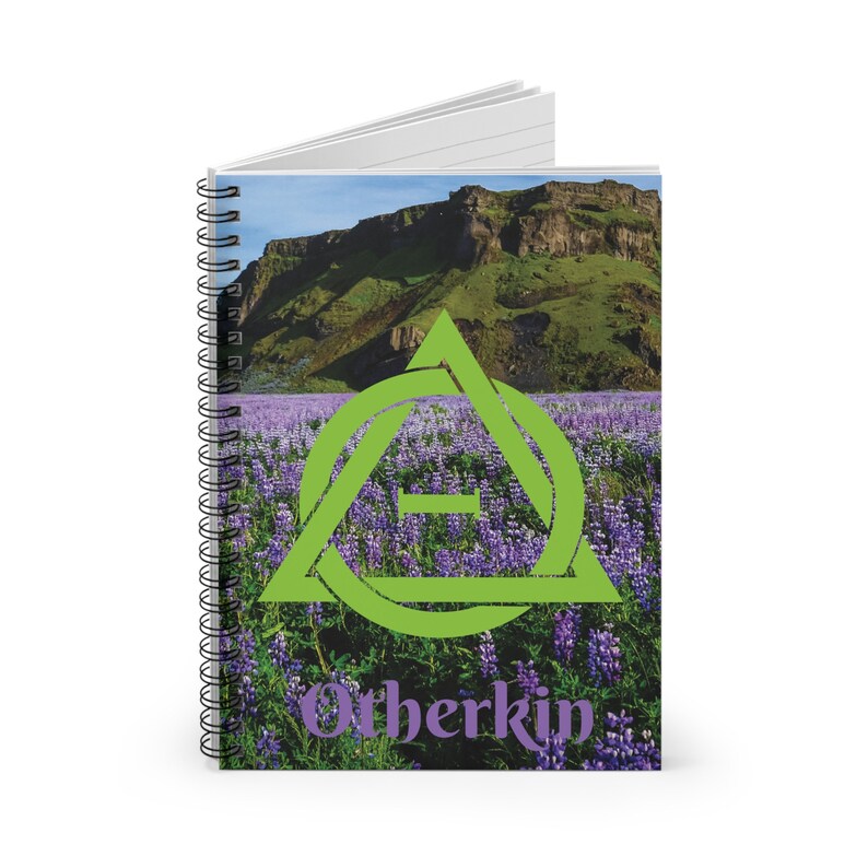 Spiral Notebook With Beautiful Nature Print Cover, Therians, Therkin ...