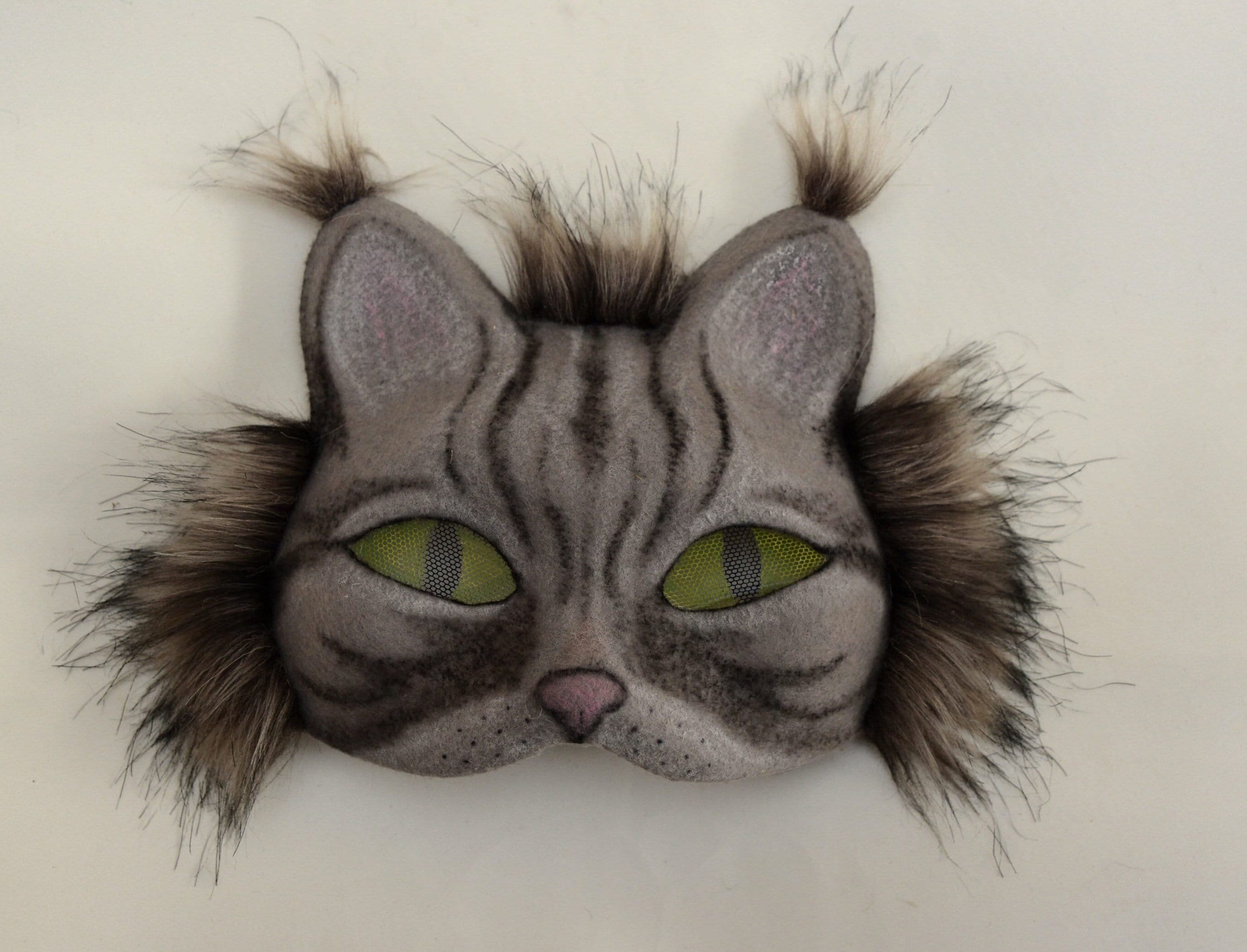 Gray Tabby Felted Therian Cat Mask, Cat Cosplay and Furry Fun, Therian ...