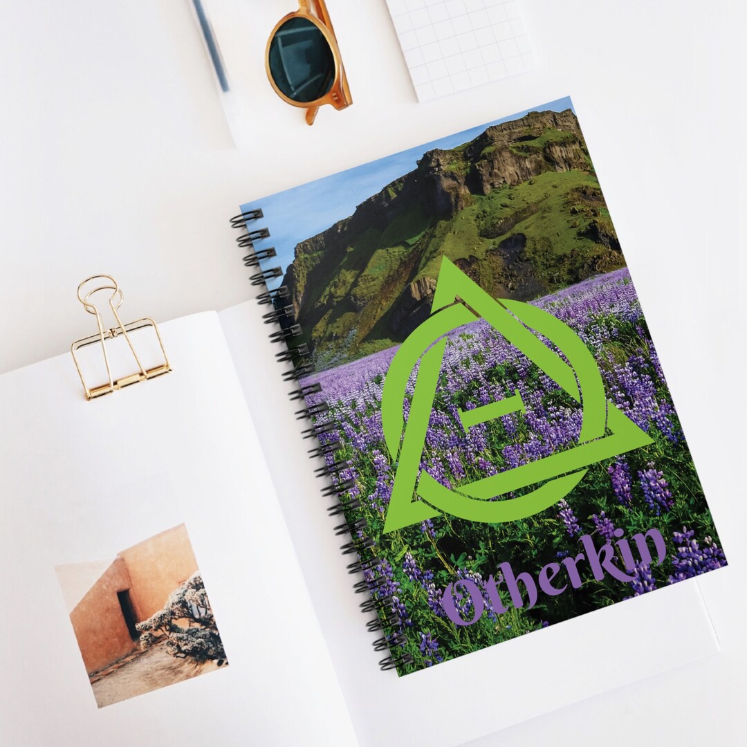Spiral Notebook With Beautiful Nature Print Cover, Therians, Therkin ...