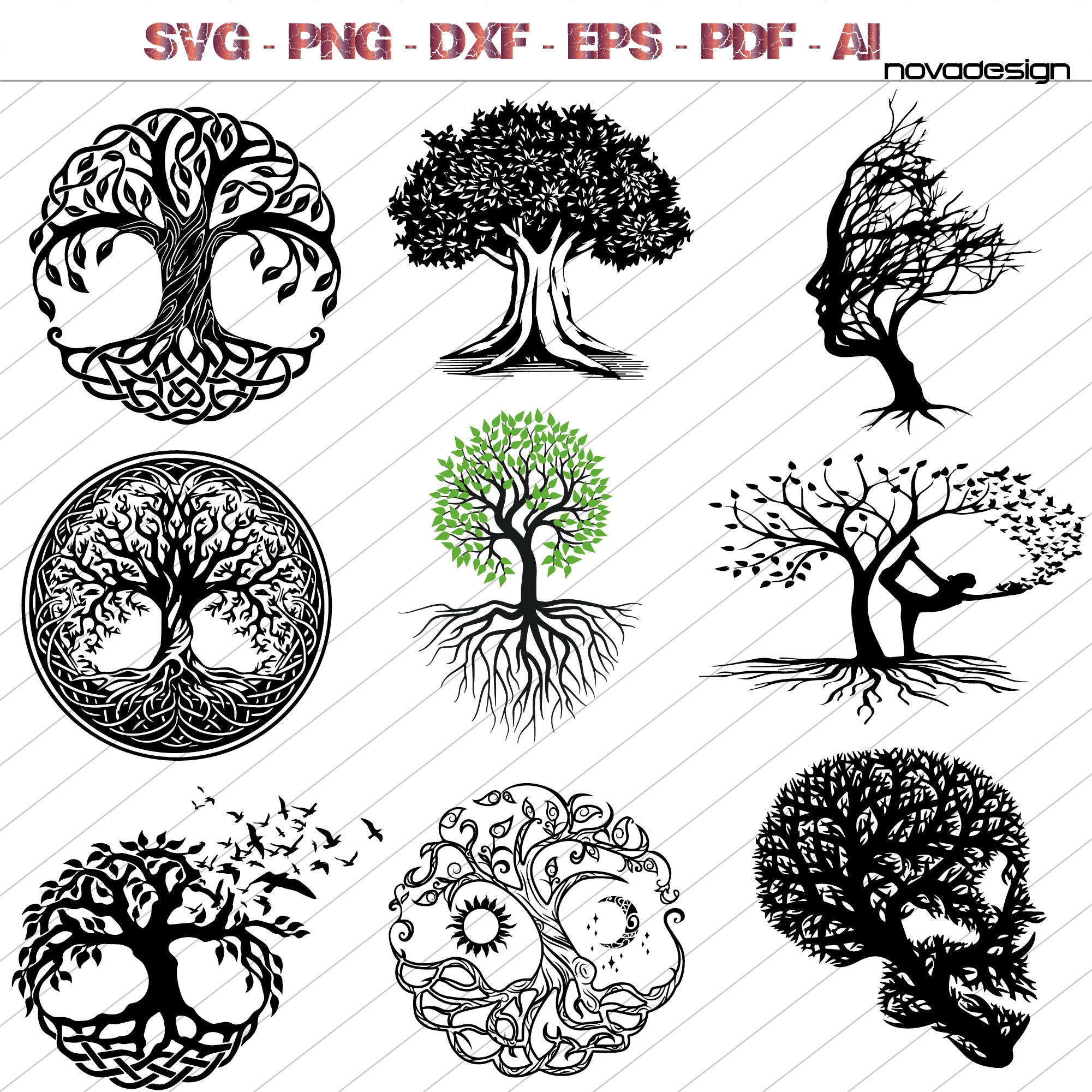Celtic Tree Svg, Tree of Life Svg, Cricut Tshirt Svg, Celtic Tattoo Png ...