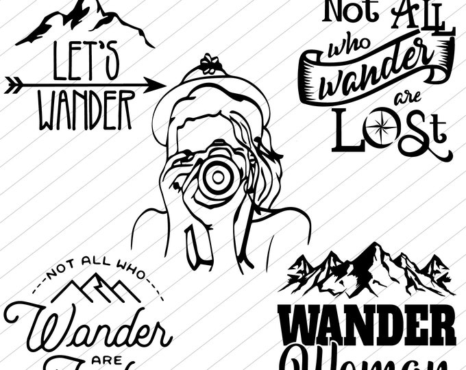 Not All Who Wander Are Lost SVG | Adventure Svg | Cricut, Silhouette ...