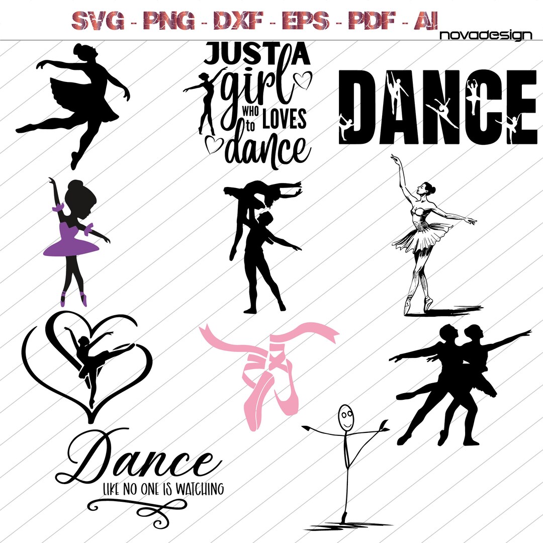 Ballerina Svg Bundle, Dancer Svg, Ballet Svg, Cute Ballerina Svg ...