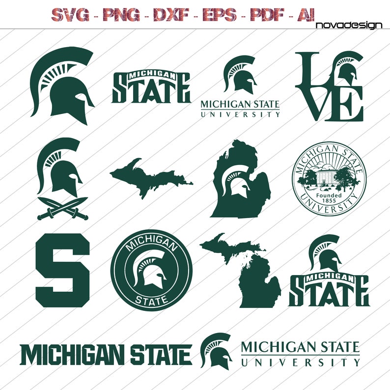 Michigan State Svg, Universty Svg Bundle, Cricut, Michigan Clipart ...
