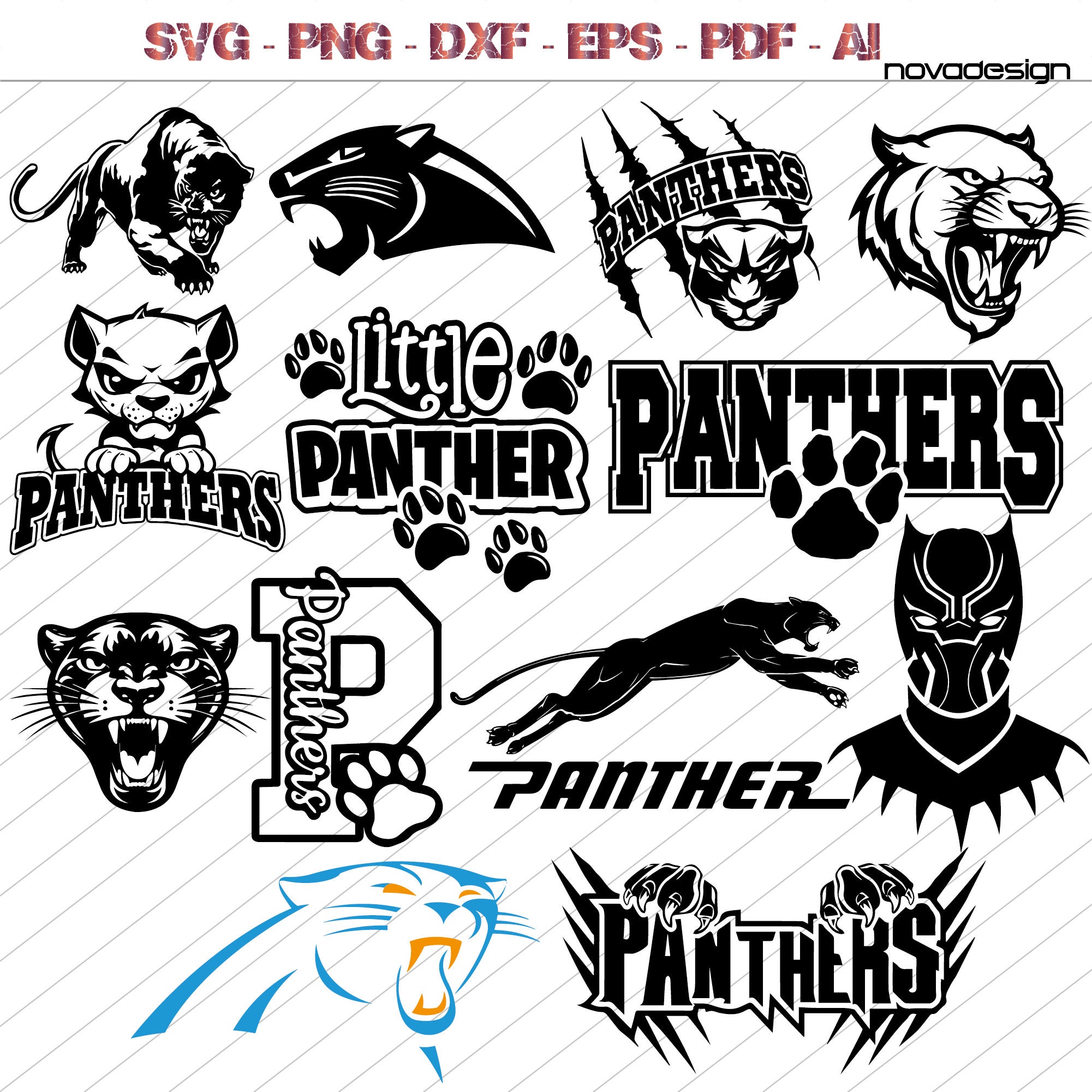Panthers Claws Svg, Panthers Svg, Cricut File, Panthers Face Svg ...
