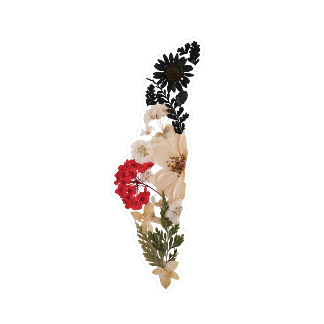 Palestine Flower Art Vinyl Sticker - Etsy