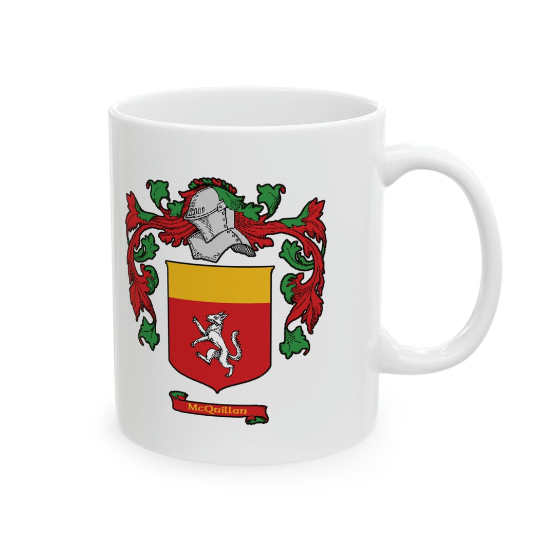 Mcquillan Family Coat of Arms Ceramic Mug, 11oz - Etsy