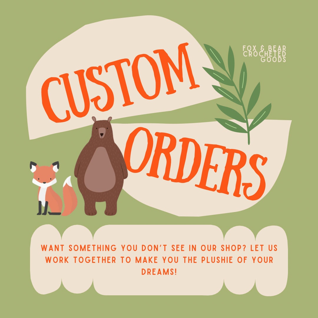 Custom Plushie Design Your Own Crochet Plush Personalized Stuffed ...