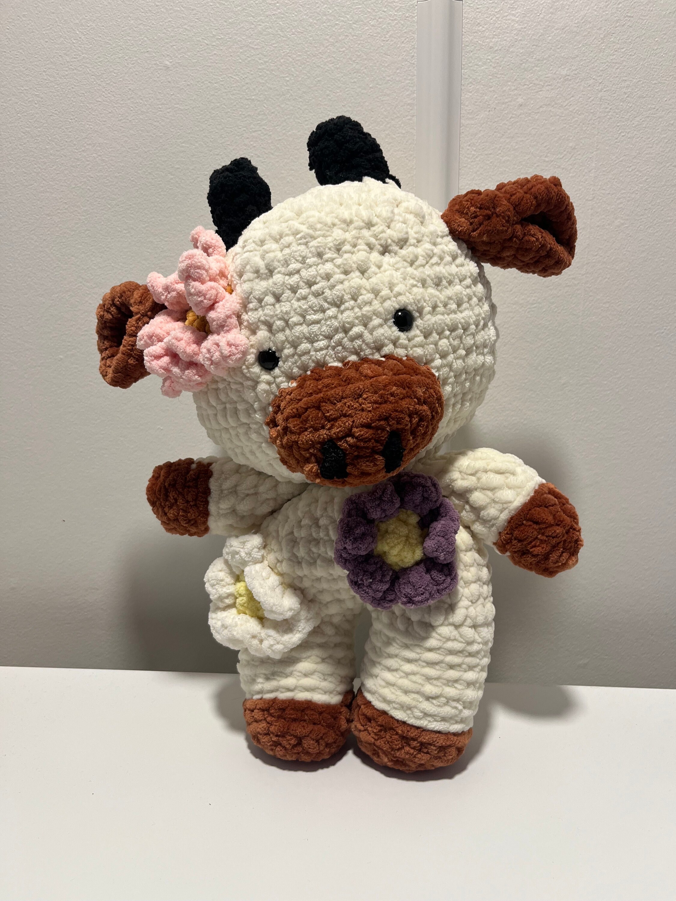 Custom Flower Cow | Plush | Amigurumi | Cottagecore | Plushie ...