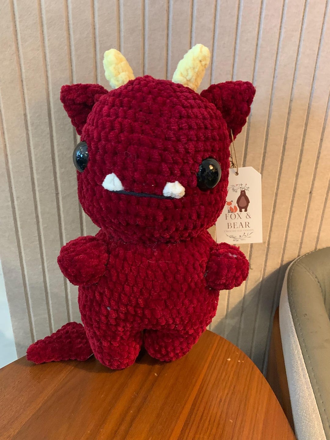 Chubby Demon Plush | Amigurumi | DND | Devil Plushie | Customizable ...