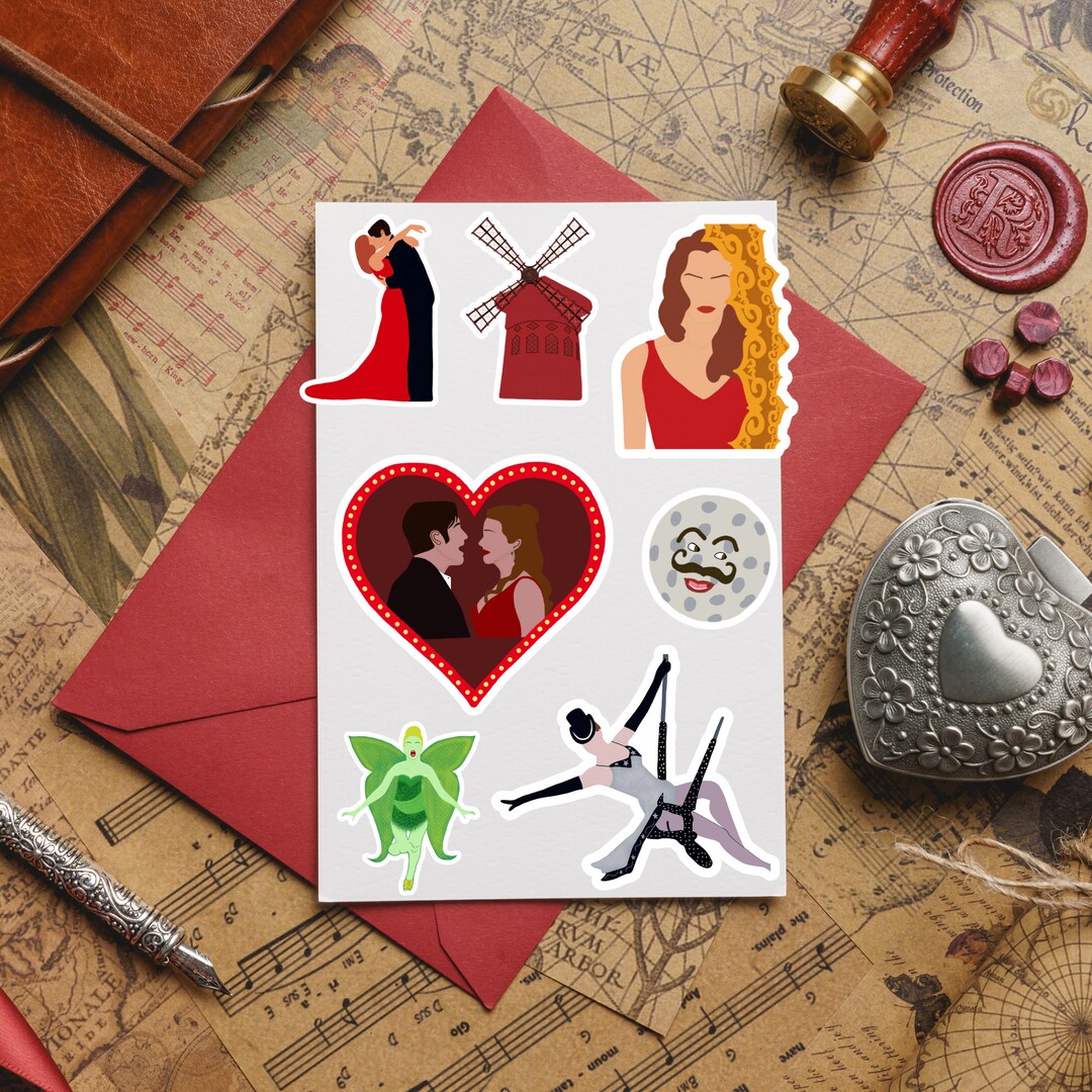 Rouge Sticker Pack Movie Fans Actor Sticker Theater Sticker Iconic ...