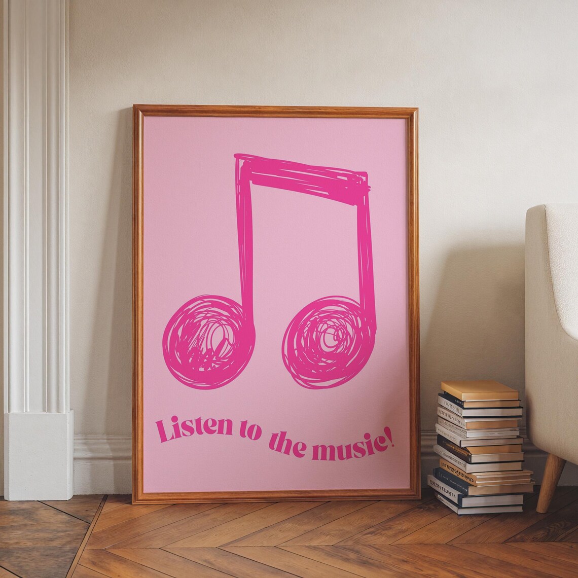 Listen to the Music, Music Lover Wall Art, Apartment Decor, Music Room ...