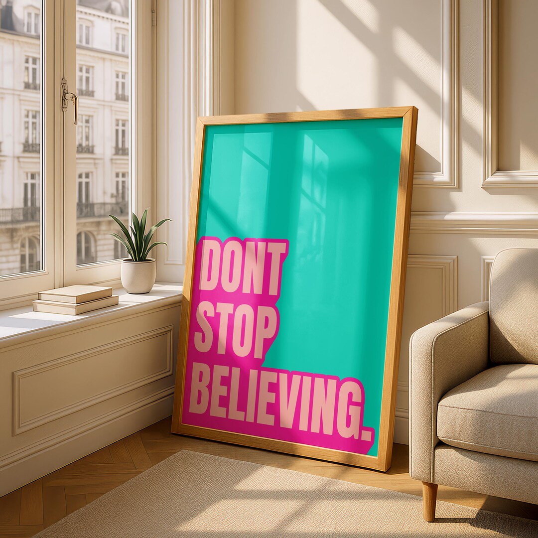 Dont Stop Believing, Theatre Lover Poster, Drama Classroom, Digital ...