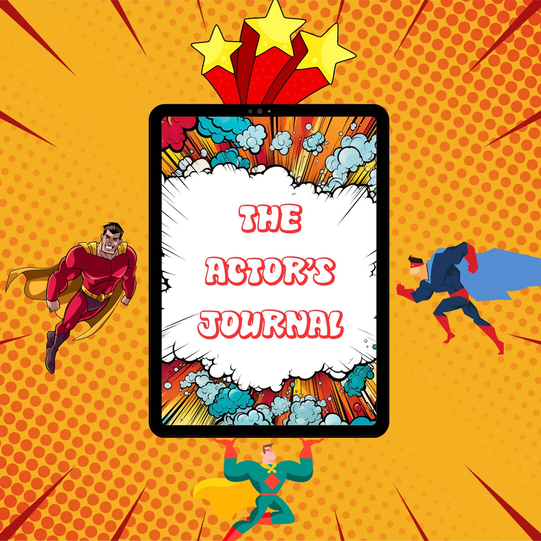 Comic Book Style Actor's Journal | Printable | Goodnotes Compatible ...