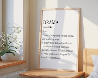 Elements of Drama *DIGITAL DOWNLOAD* Theatre Classroom Posters | Drama ...