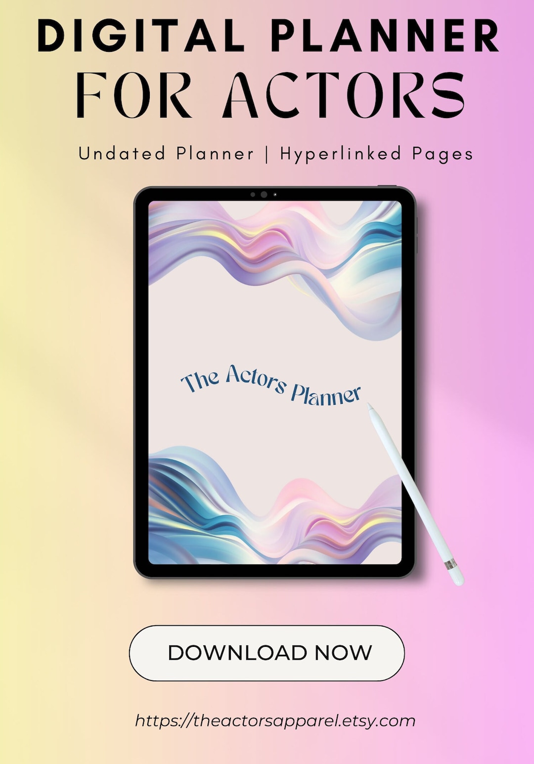 The Actor Planner Digital Planner for Goodnotes |actors Planner | Actor ...