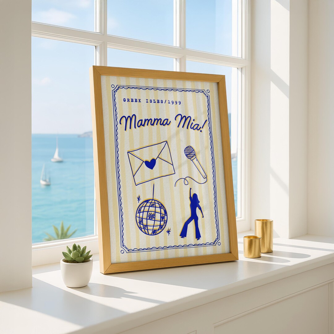 Mamma Mia! Inspired Poster, Musical Theatre, Musical Poster, Actor ...