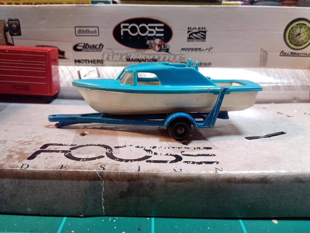 Matchbox #9 Boat & Trailer - Etsy