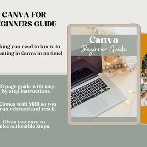Canva Beginner Guide-become a Pro in Canva in No Time! Step by Step Instructions/instant ...