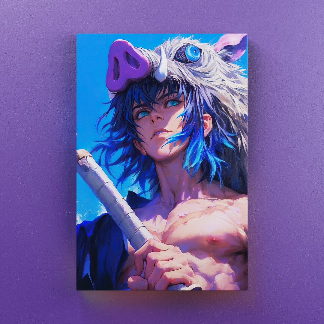 Inosuke Painting, Demon Slayer, Art Painting, Poster, Portrait ...