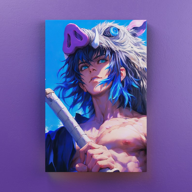 Inosuke Painting, Demon Slayer, Art Painting, Poster, Portrait ...