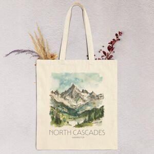 North Cascades Tote Bag | Washington Tote Bag | National Park Bag ...