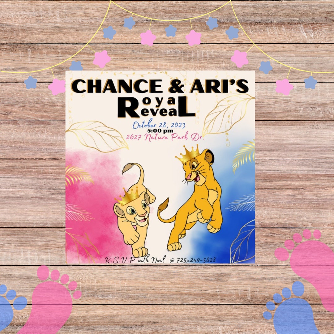 Custom Gender Reveal Invitation - Etsy