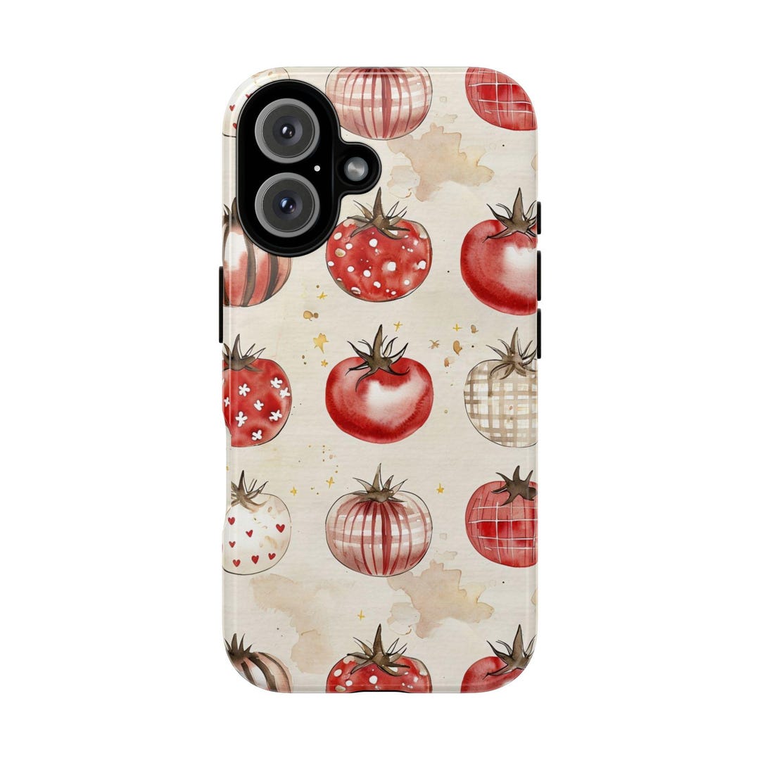 Tomato Phone Case – Tomato Girl Aesthetic, Summer Fruit Design, Dual ...
